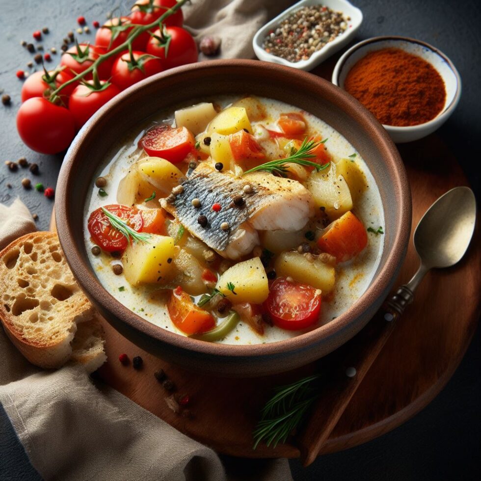 Portuguese Fish Stew - HealthySixty.com